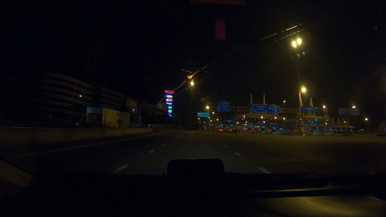 Driving at night around the city | EP.45 Driving relaxing sound for ...
