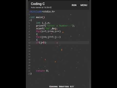 Best pattern tutorial video ll C programming language ll 💯🧠#short #coding #youtubeshorts - YouTube
