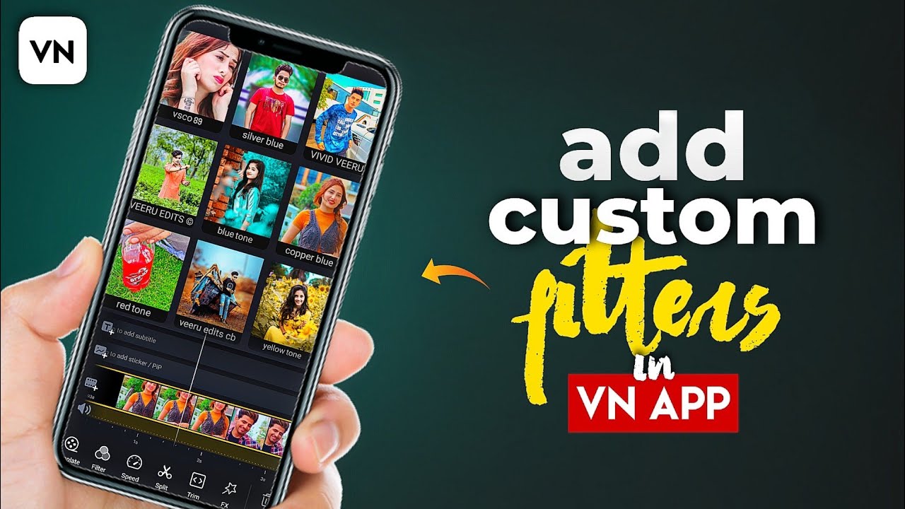 How to add custom filters in VN app 🔥 For Reels Video or Tiktok 😳 VN ...