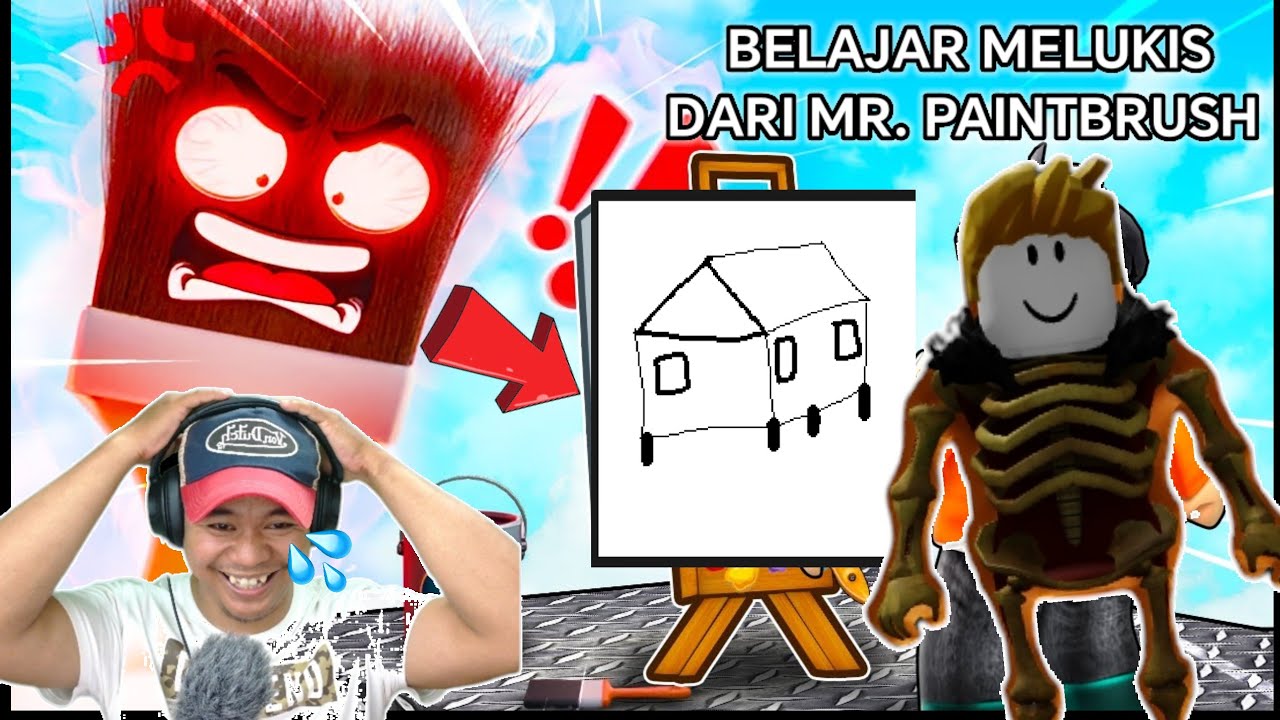 DRAW OR DIE- AKU LAWAN GAME MELUKIS DENGAN MR. PAINTBRUSH. # ...