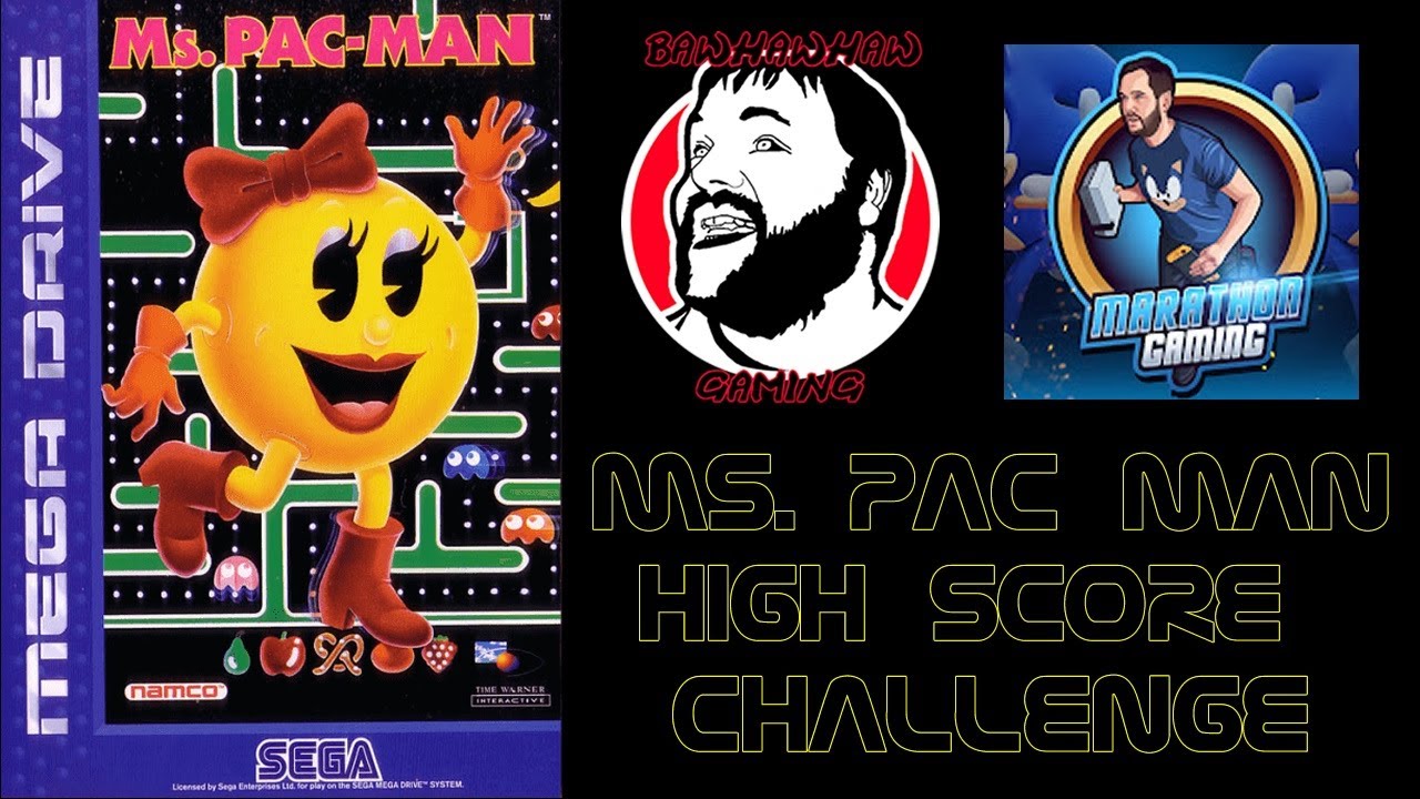 Ms. Pac-Man (Mega Drive) High Score Challenge VR To Marathon Gaming ...