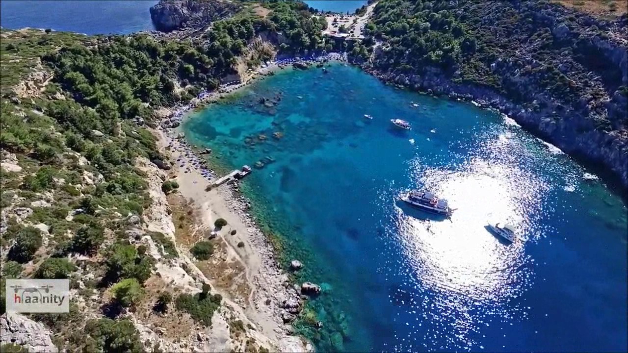RODOS Zobacz piękne morze i zatoki na Rodos - YouTube