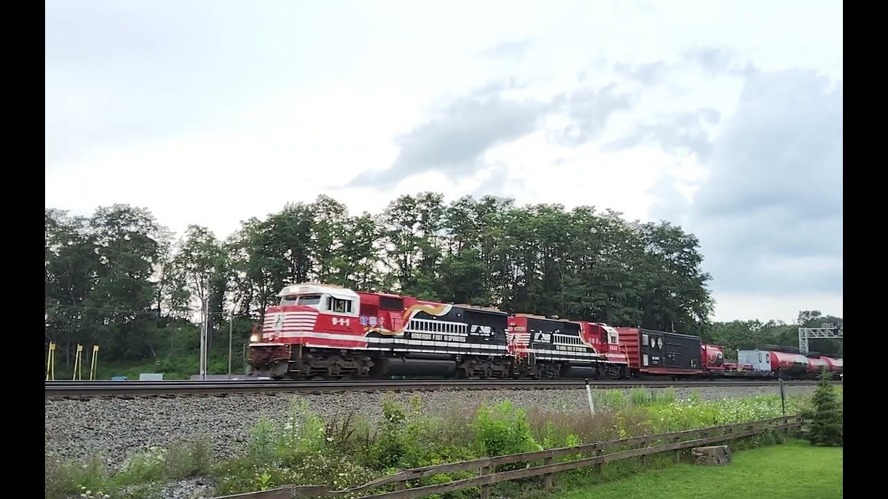 NS 911 leads the NS safety train in Cresson PA (August 2023 video ...