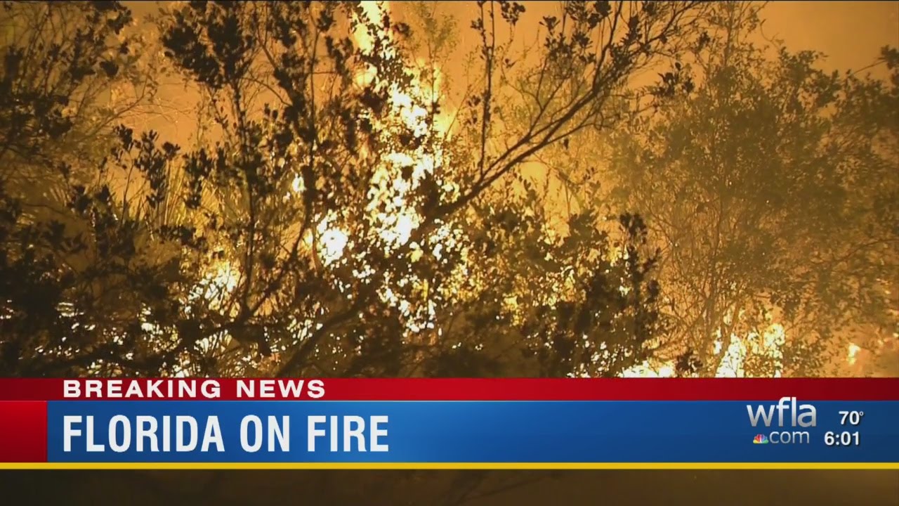 Indian Lake Estates on fire - YouTube