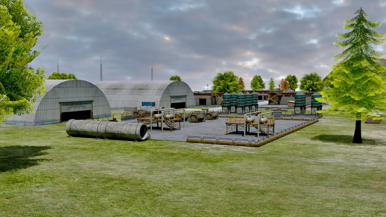 Free Fire Old Hangar 3D Model | Old Hangar 3D Model Free Fire - YouTube