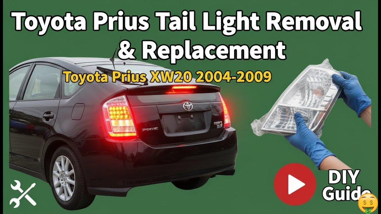 Toyota Prius (2004-2009) Tail Light Removal and Replacement Guide - YouTube