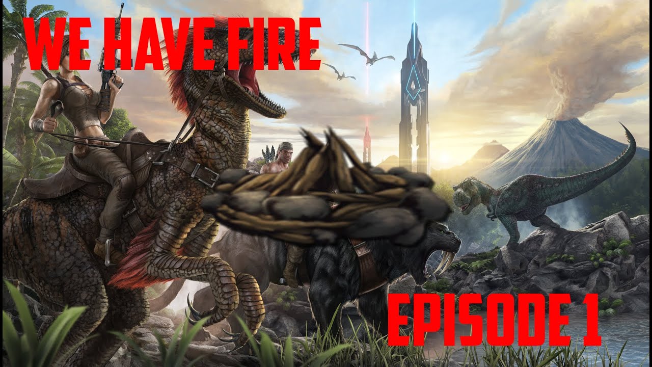 Ark Survival Evolved Episode 1 - A Camp Fire - YouTube
