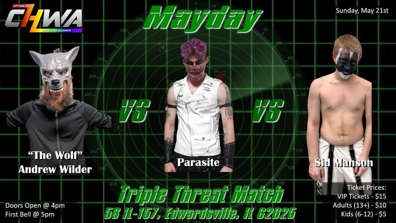 CHWA Showcase - Mayday 2023 Sid Manson vs Parasite vs Andrew Wilder ...