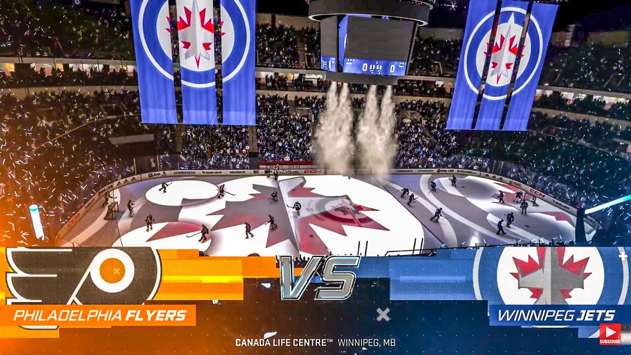 Philadelphia Flyers vs Winnipeg Jets 1/28/2023 NHL 23 Gameplay - YouTube