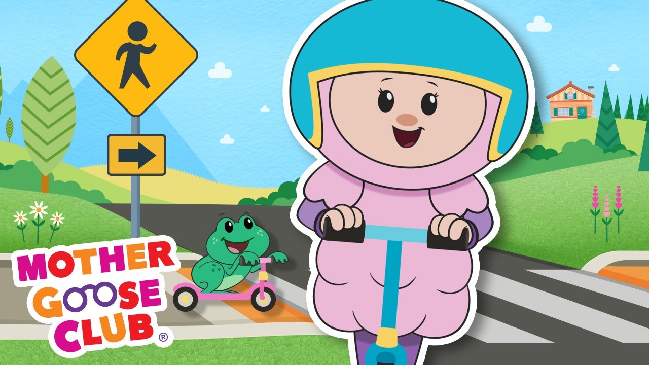 Scooting Around + More | Mother Goose Club Cartoons #NurseryRhymes ...