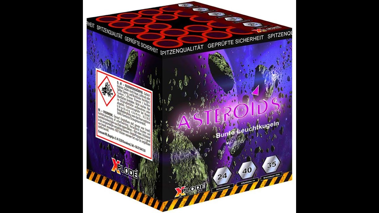 Xplode " Asteroids" 25 Schuss / 25mm Batterie - YouTube