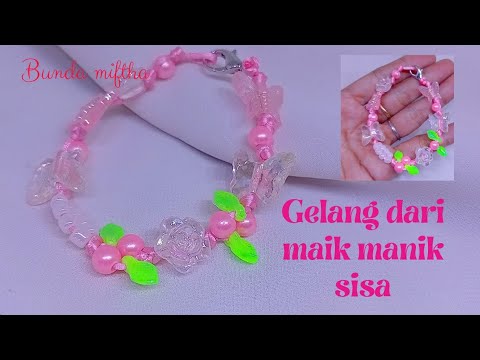 gelang dari manik manik mudah dan cantik - YouTube