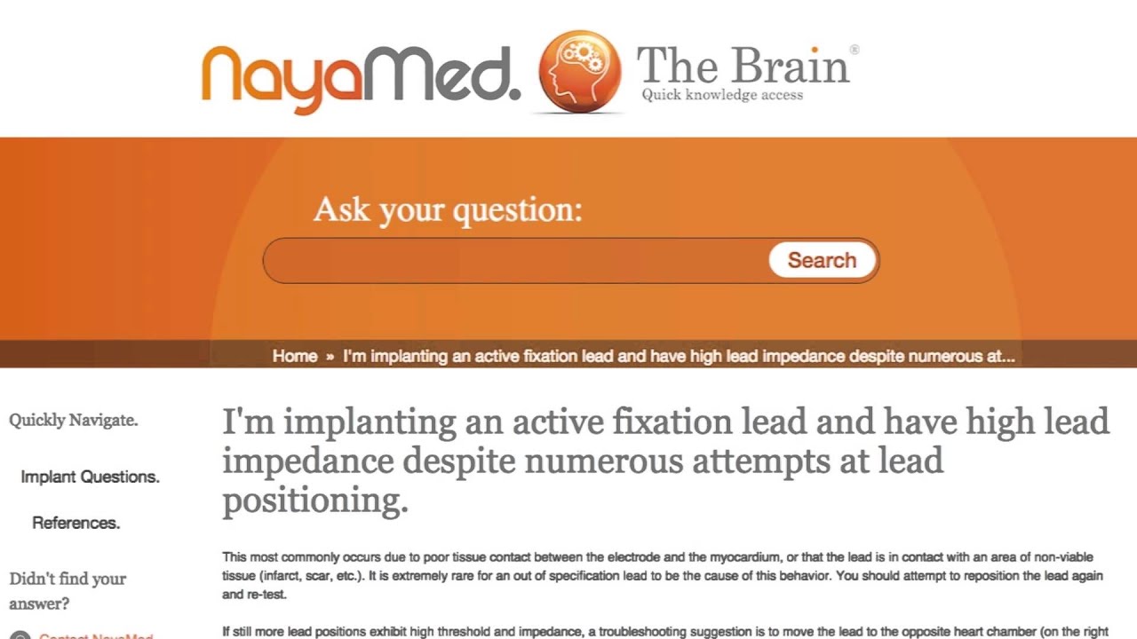 NayaMed theBrain (R) - Quick knowledge access. - YouTube