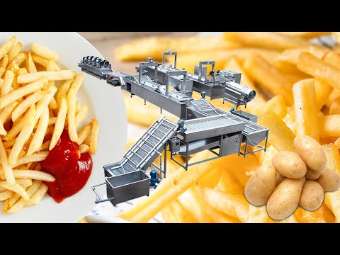 200kg/h Fully automatic frozen french fries making machine manufacturer