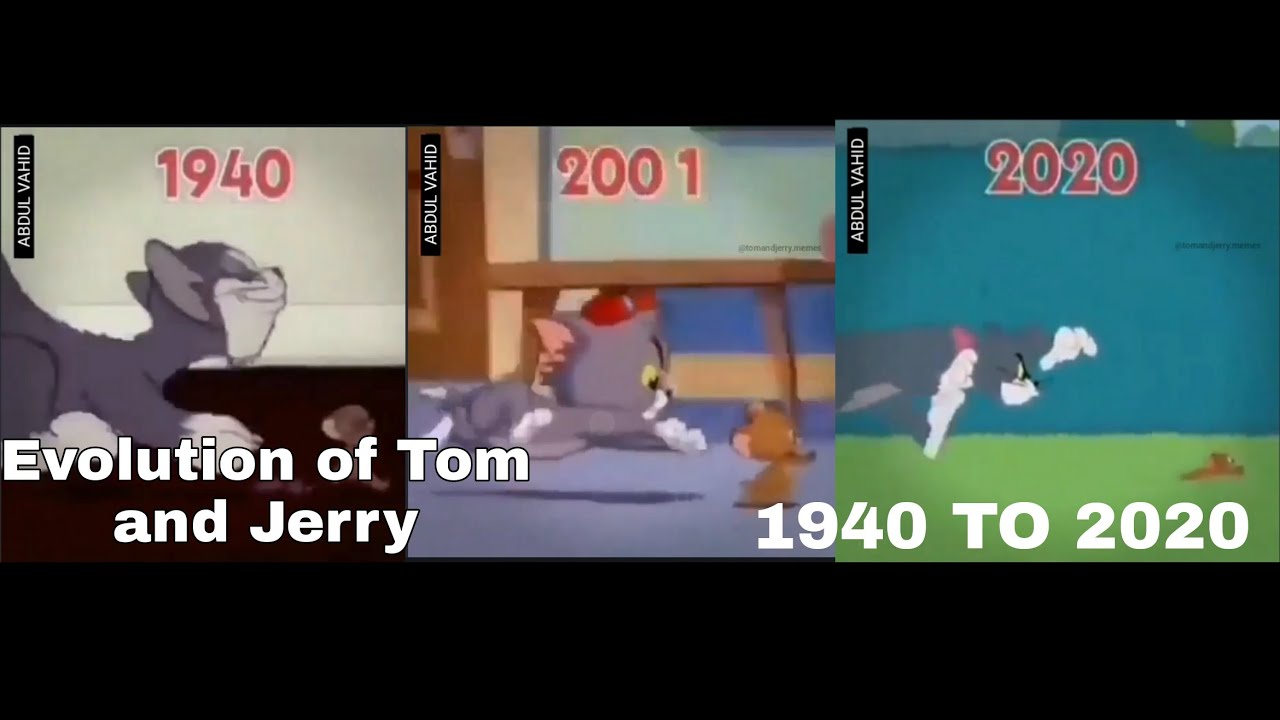 Evolution of Tom and Jerry in 1 minute - YouTube