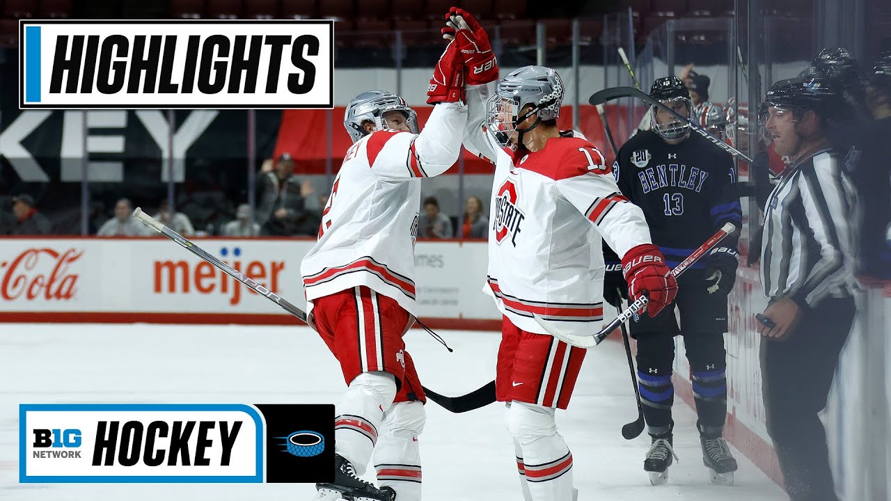 Bentley at Ohio State | Highlights | Big Ten Hockey | Oct. 20, 2022 ...