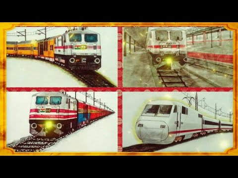 Indian Railways Drawing Part-1 - YouTube