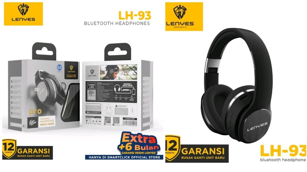 REVIEW Headphone Bluetooth LENYES LH93 Pro Wireless Stereo Hifi Heavy ...