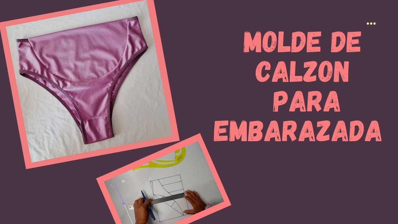 COMO HACER UN MOLDE DE CALZON PARA EMBARAZADA - YouTube