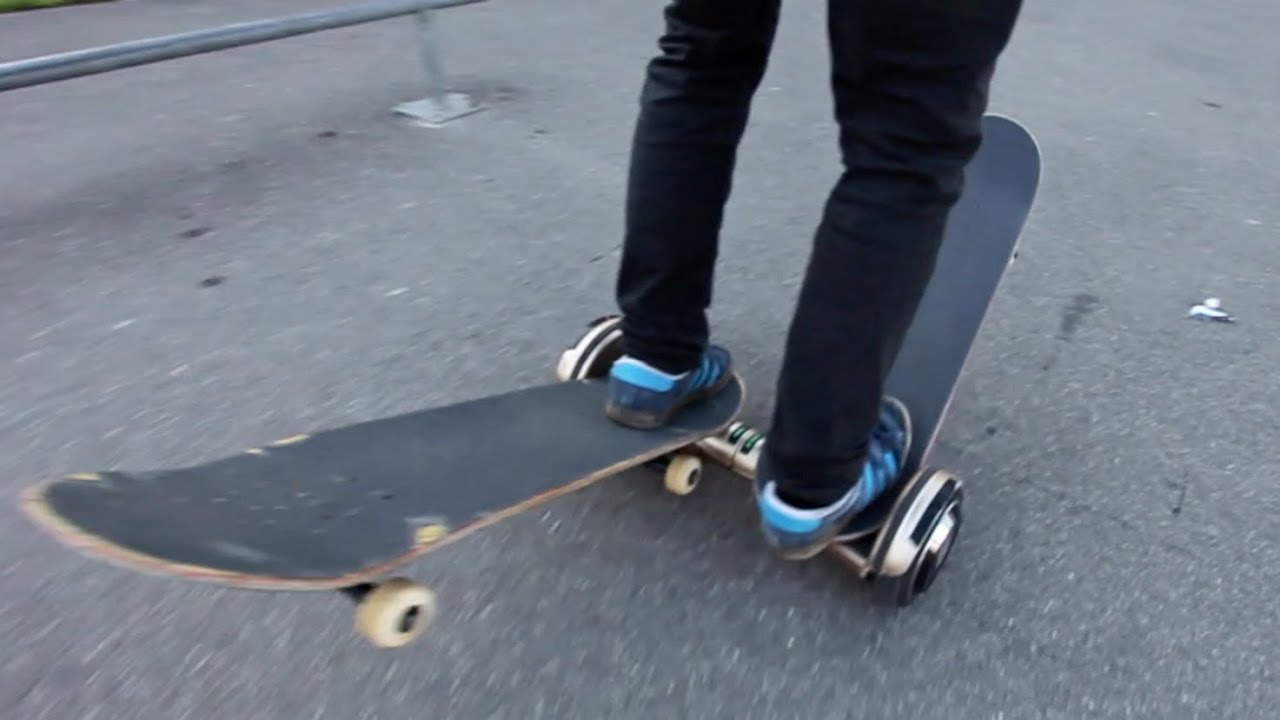 CREATIVE HOVERBOARD TRICKS AT THE SKATEPARK - YouTube