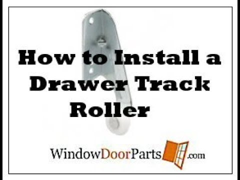 How to Install a Drawer Track Roller - YouTube