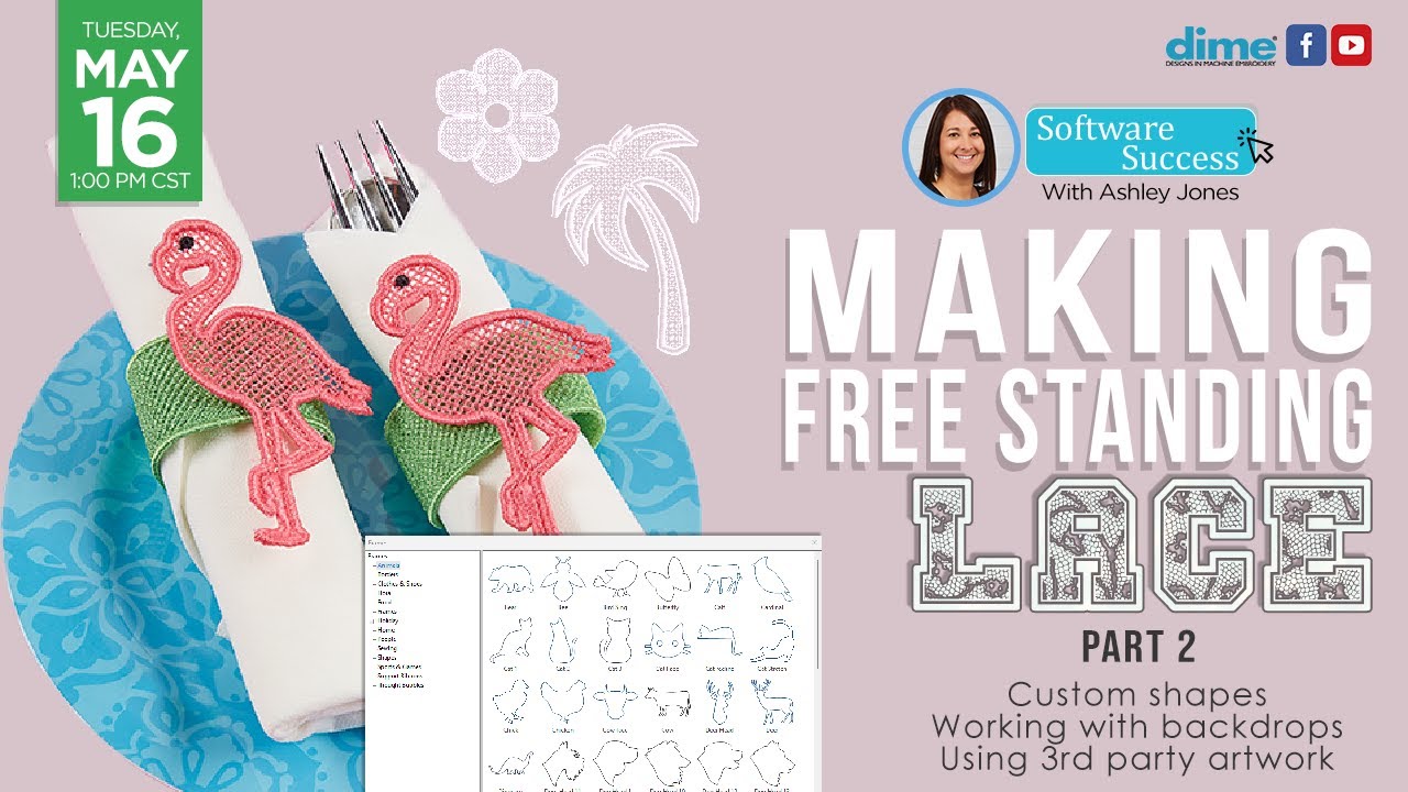 Making Freestanding Lace | Part 2 | Software Success - YouTube