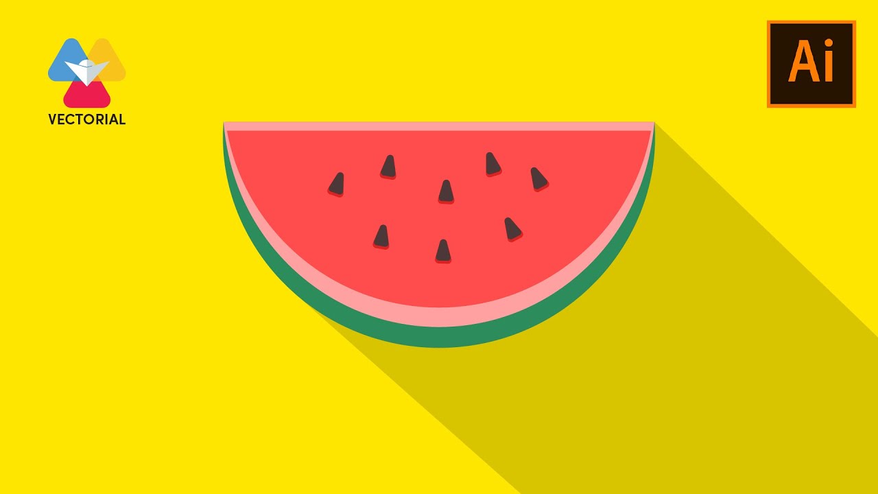 Watermelon Tutorial In Adobe Illustrator 2020 Youtube