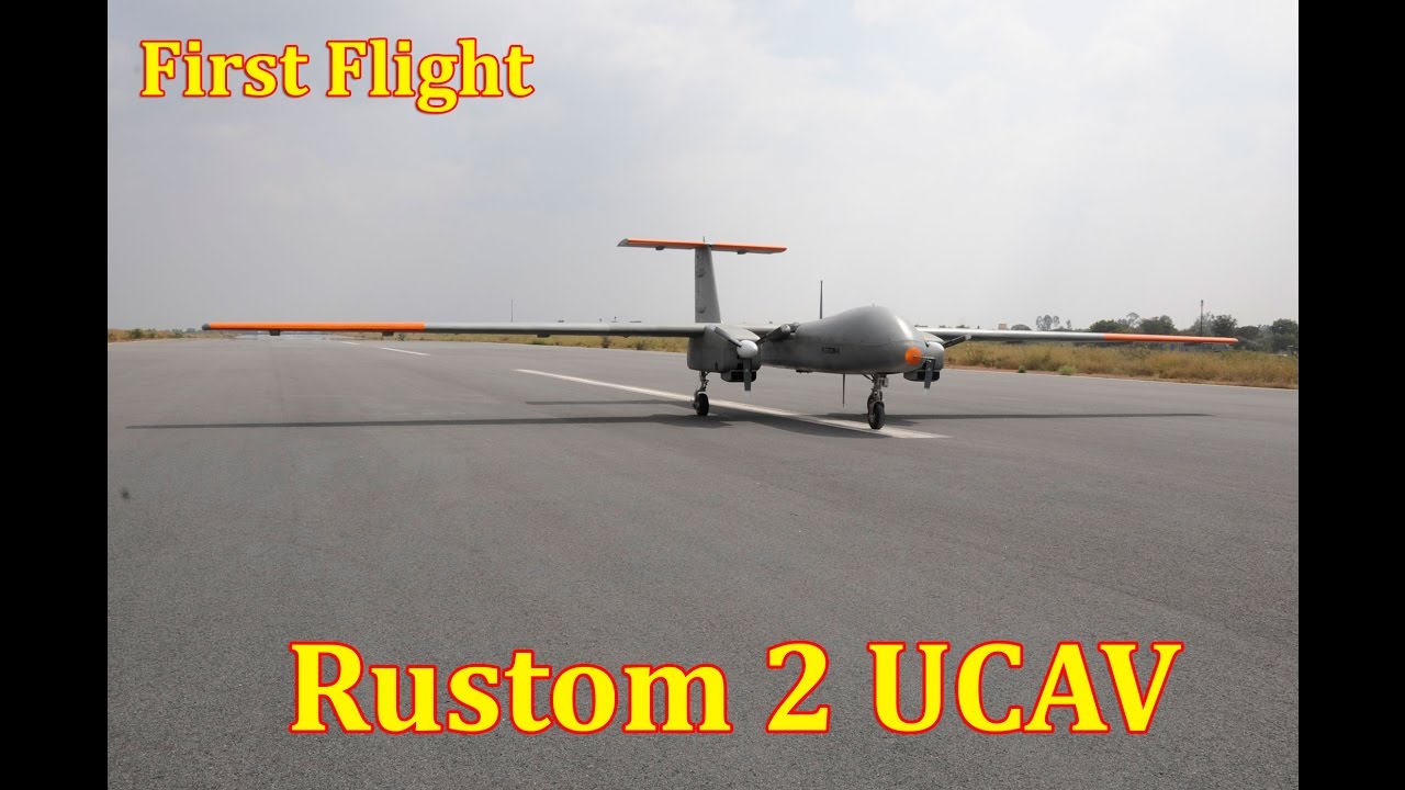 Rustom 2 Indian Drone(UCAV) First Flight {Exclusive Video} - YouTube