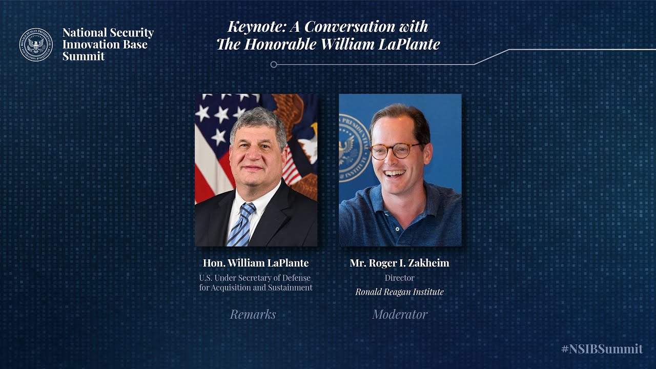 Keynote A Conversation with The Honorable William LaPlante - YouTube