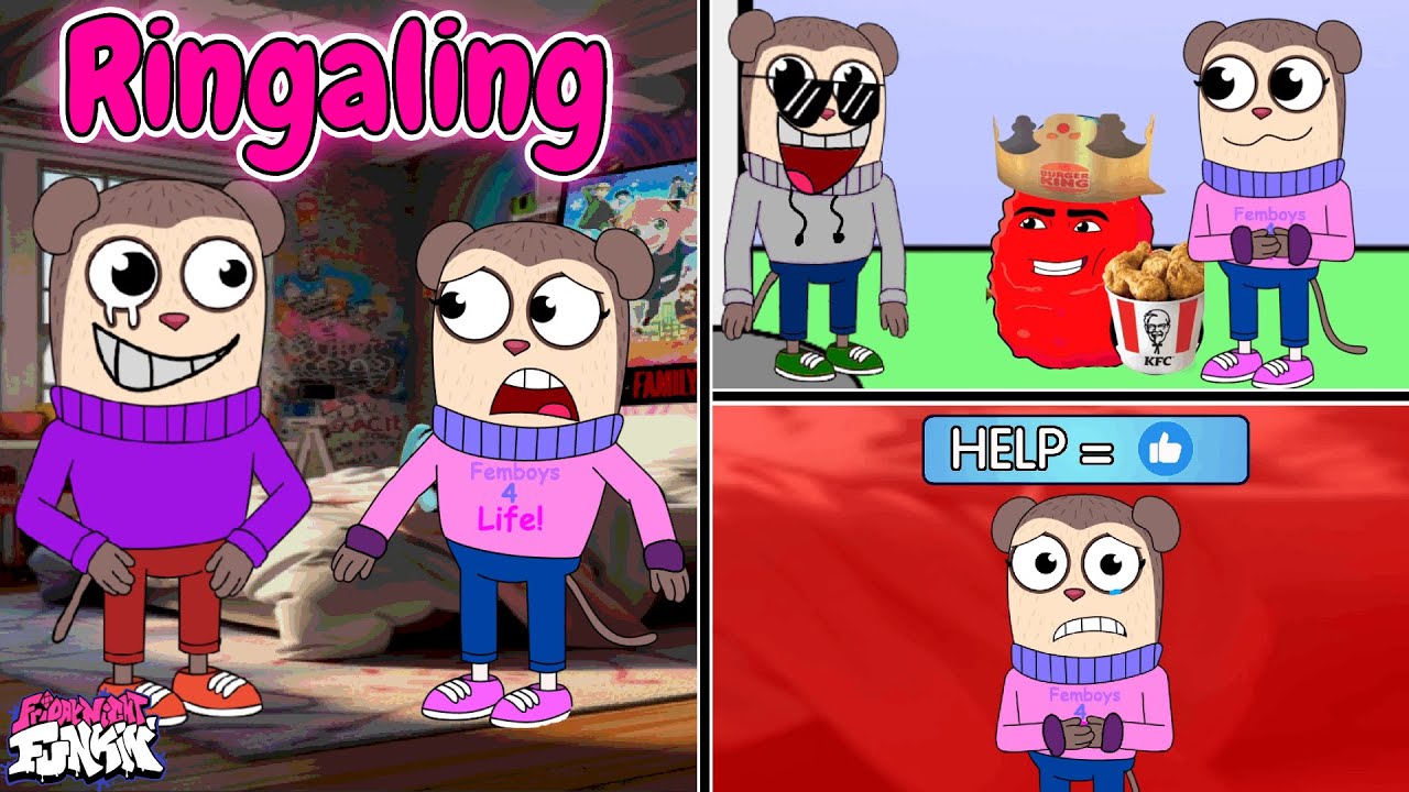 FNF: Ringaling // Dingaling but Jeremy Vs Sara // TwiddleFinger Mod ...