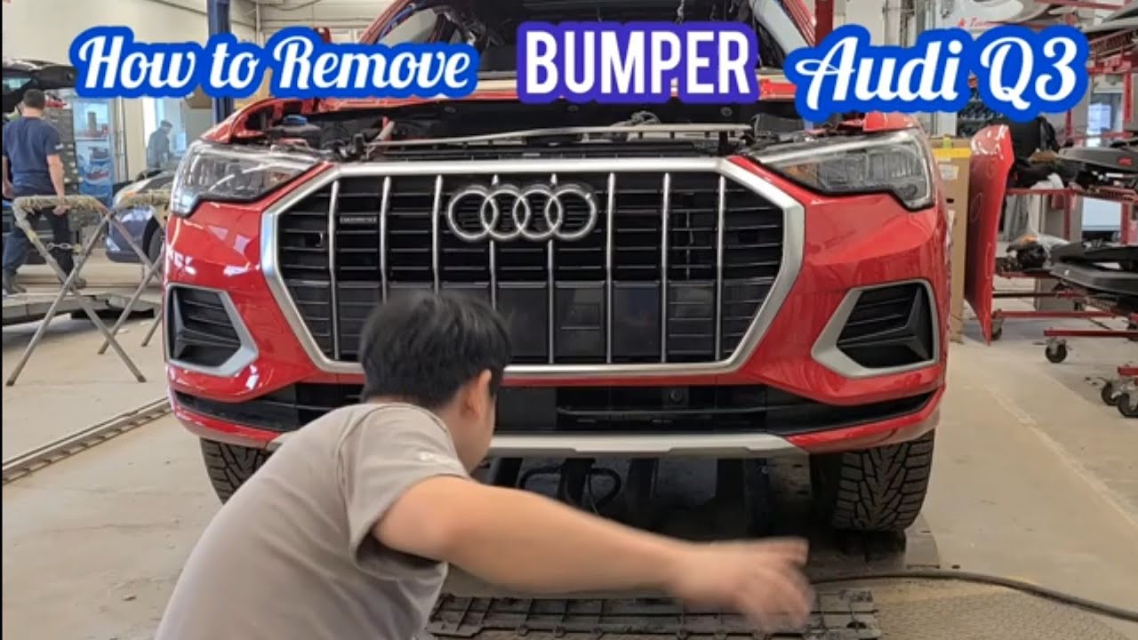 Paano Tanggalin front bumper Audi Q3 || How to Removed bumper audi Q3 | Car BodyRepair Tutorial ...