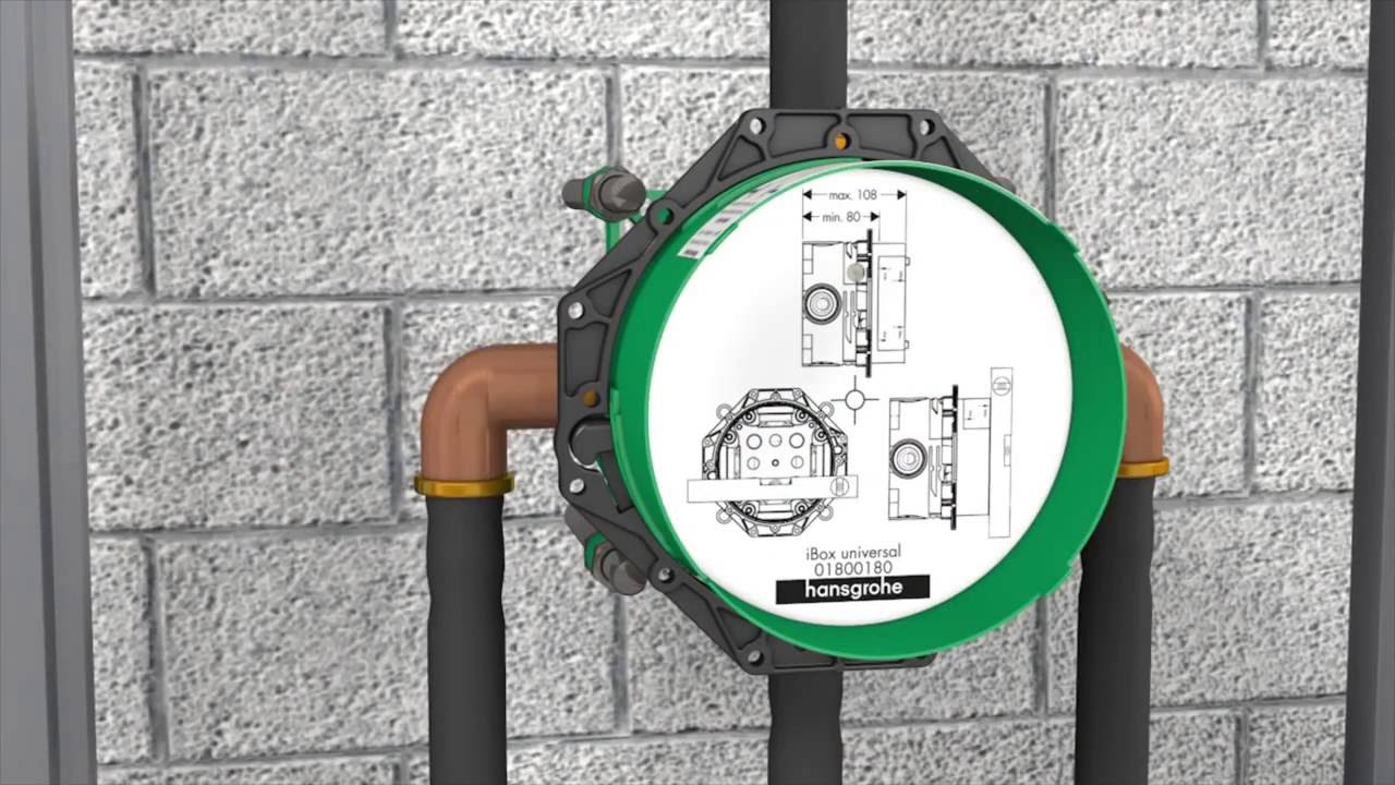 FEMAX Hansgrohe - jak zamontować IBOX uniwersalny element podtynkowy ...