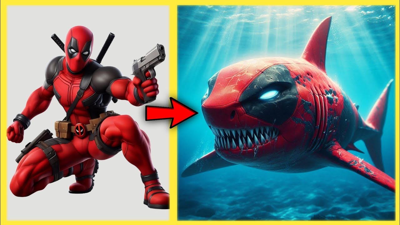 AVENGERS but SHARKS 🦈🥶 VENGERS 🔥 All Characters (Marvel & DC) 2025 ...