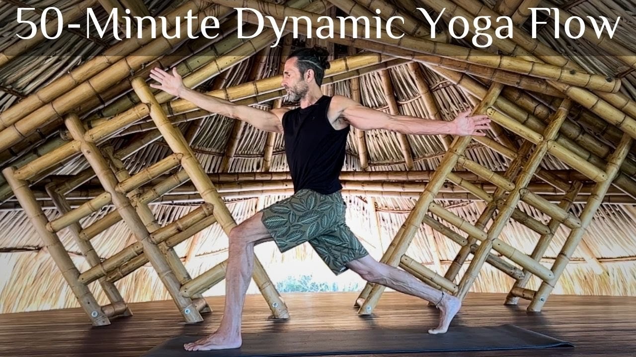 50-Minute Dynamic Yoga Flow: Open the Heart & Hips While Strengthening ...
