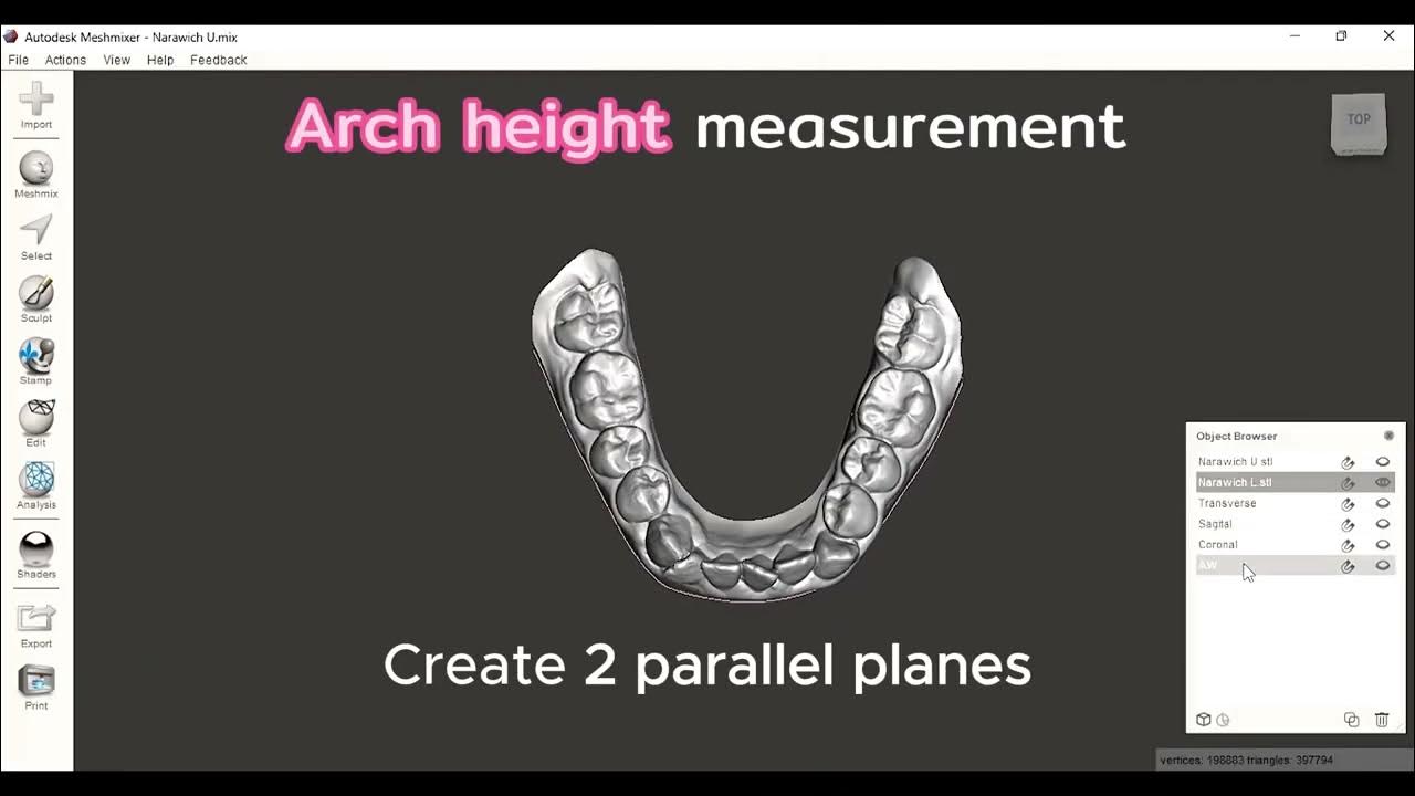 Meshmixer: Part02 - Measurement for model analysis - YouTube