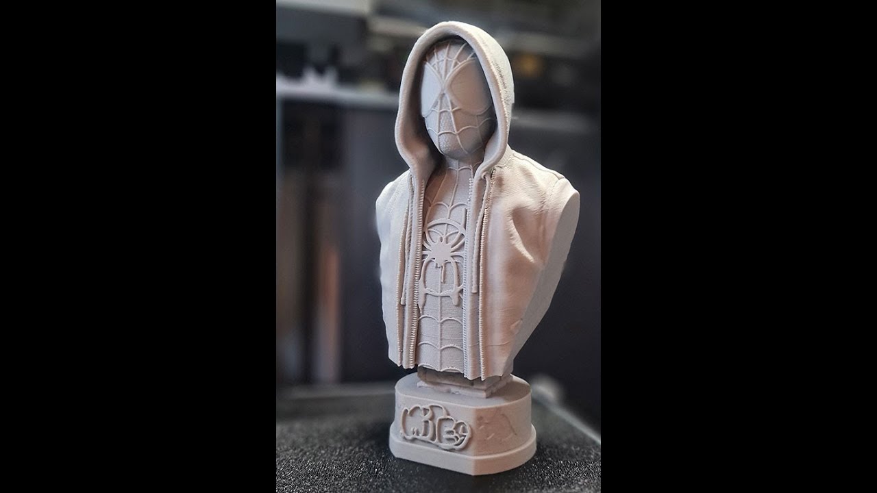 Bambu Lab X1 Marvel Spider Man Miles Morales - Timelaps - YouTube
