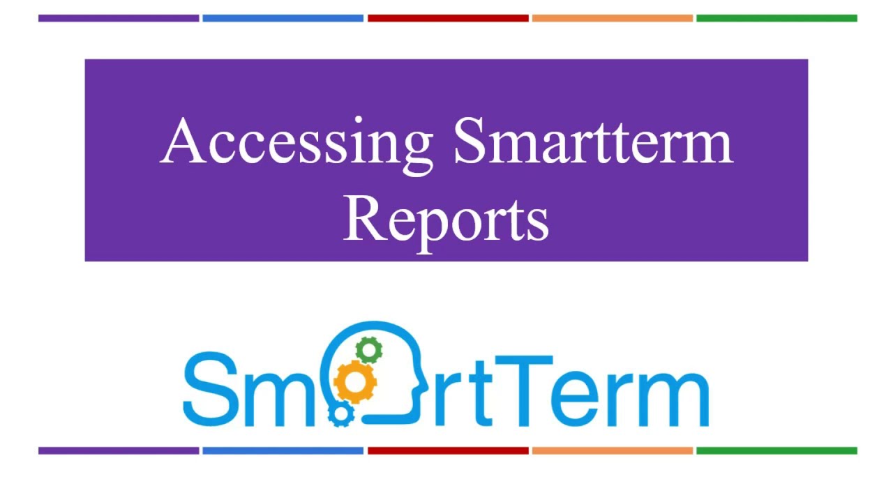 Accessing Smartterm Reports - YouTube