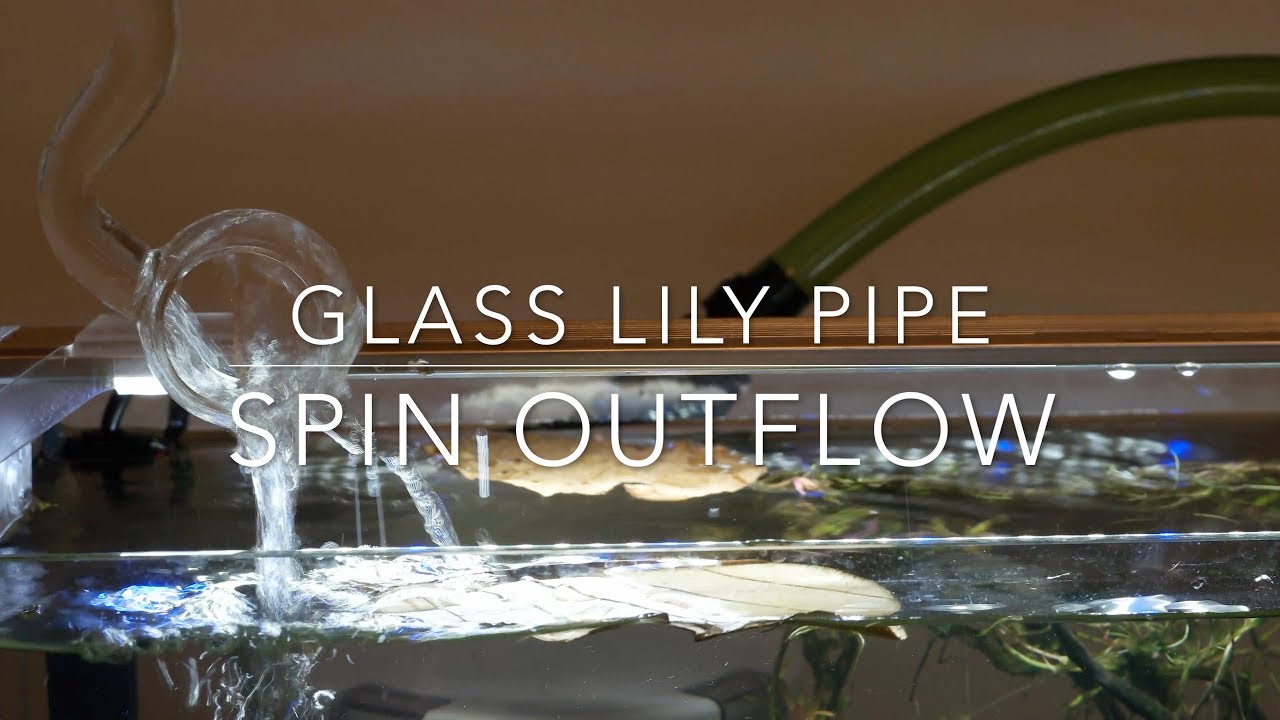 Glass Lily Pipe Spin Outflow and Inflow - YouTube