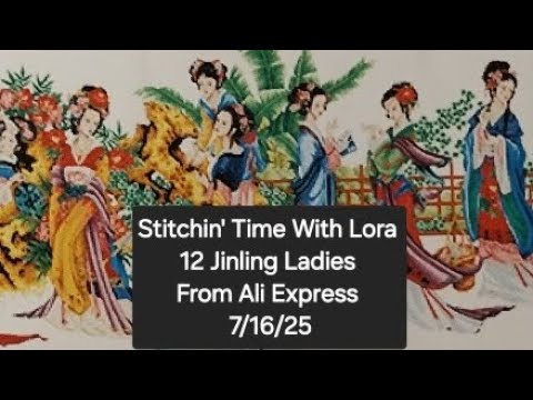 Stitchin' Time With Lora 12 Jinling Ladies Stamped Cross Stitch from ...