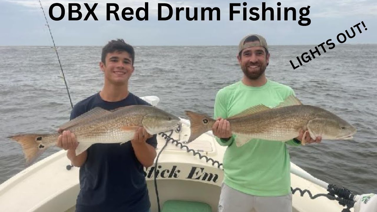 Outer Banks Red Drum Fishing LIGHTS OUT - YouTube