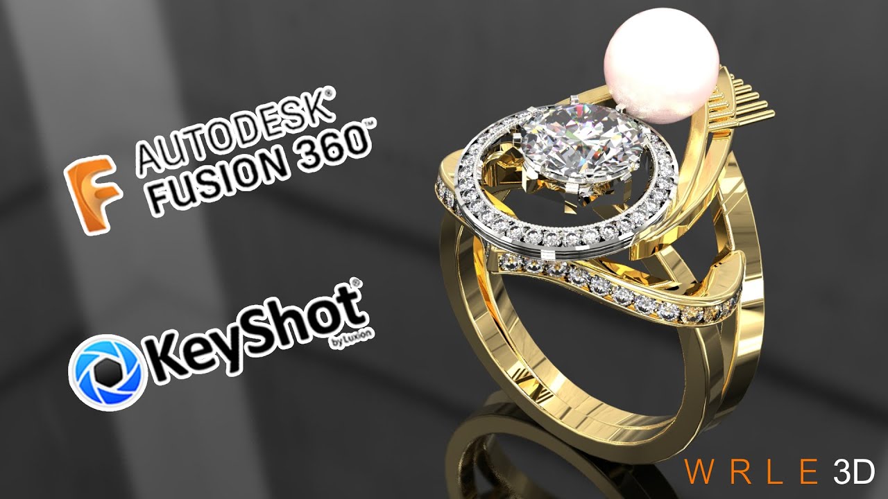 3D jewelry design / R131 - In Fusion 360+KeyshotR131 #neffex #3d # ...
