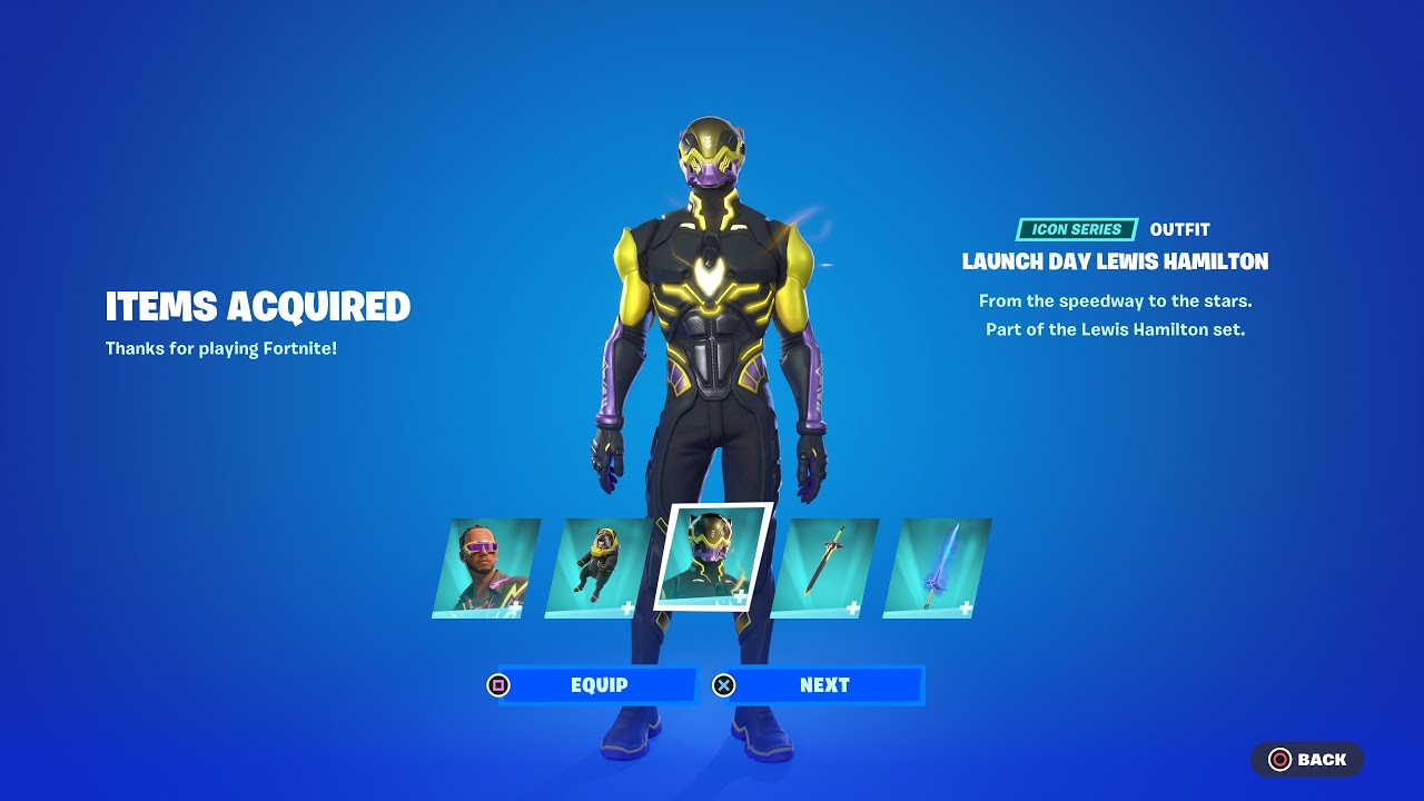 How To Get Launch Day Lewis Hamilton Skin For FREE! (Fortnite) - YouTube