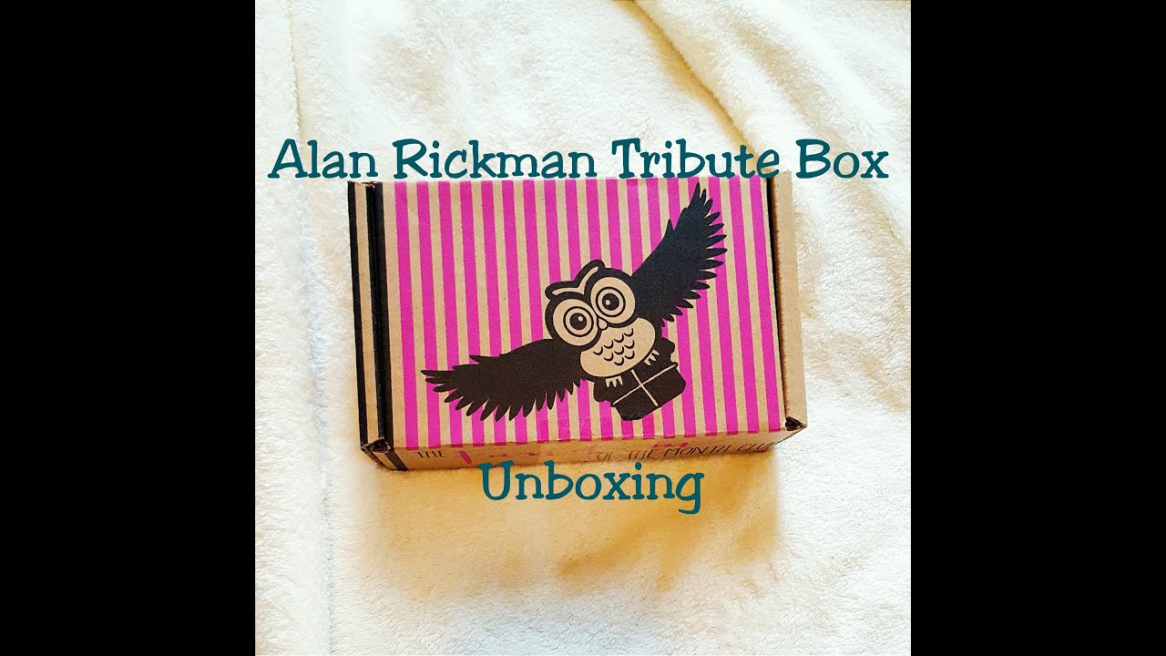 Fandom of the Month Club Snape Tribute Box | Alan Rickman Tribute - YouTube