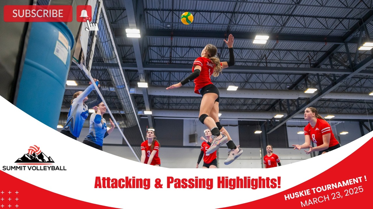 Attacking and Passing Highlights | Huskies Volleyball Tournament - YouTube