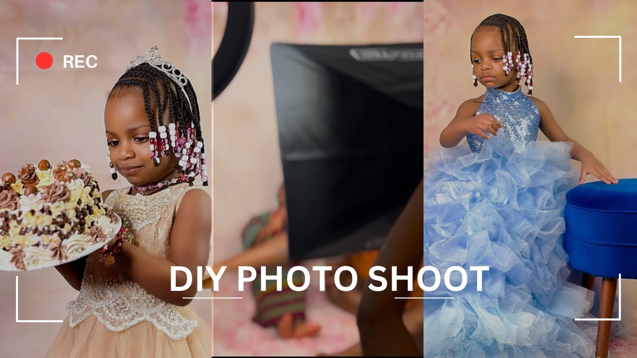 How to do a toddler photo shoot at home DIY 2years old easy || all you ...