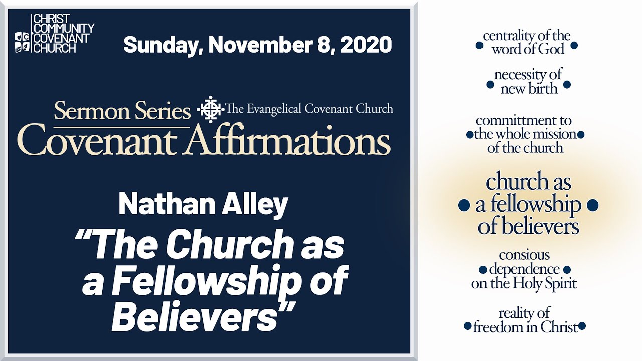 Church as a Fellowship of Believers | Sunday, November 8, 2020 - YouTube