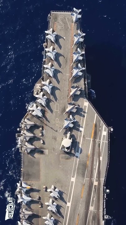 World’s Largest 13 Billion $ Aircraft Carrier in Middle of the Ocean - YouTube