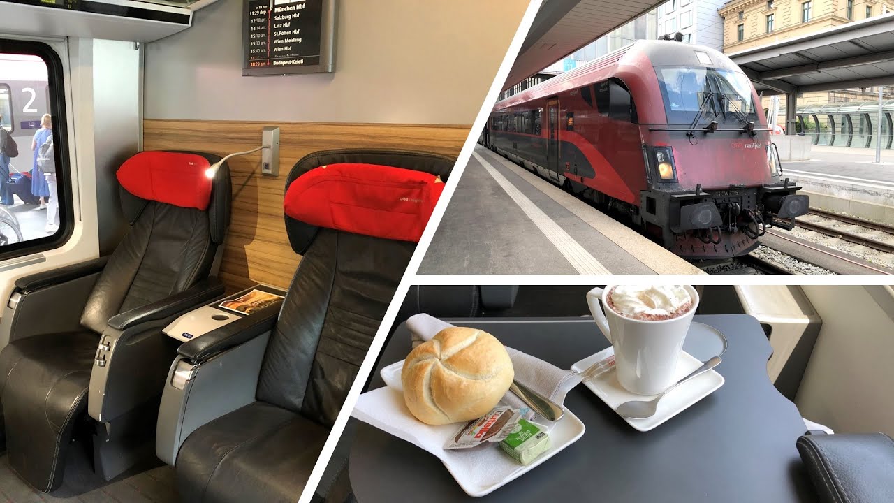 ÖBB Railjet Xpress 65 München Hbf - Wien Hbf: Mitfahrt in der Business ...