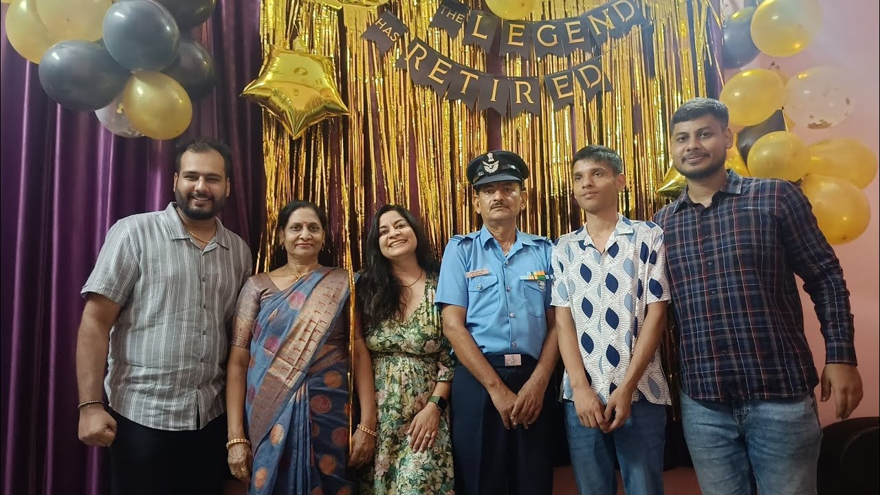 Father's Retirement | Retirement farewell | Retirement Party | Indian ...