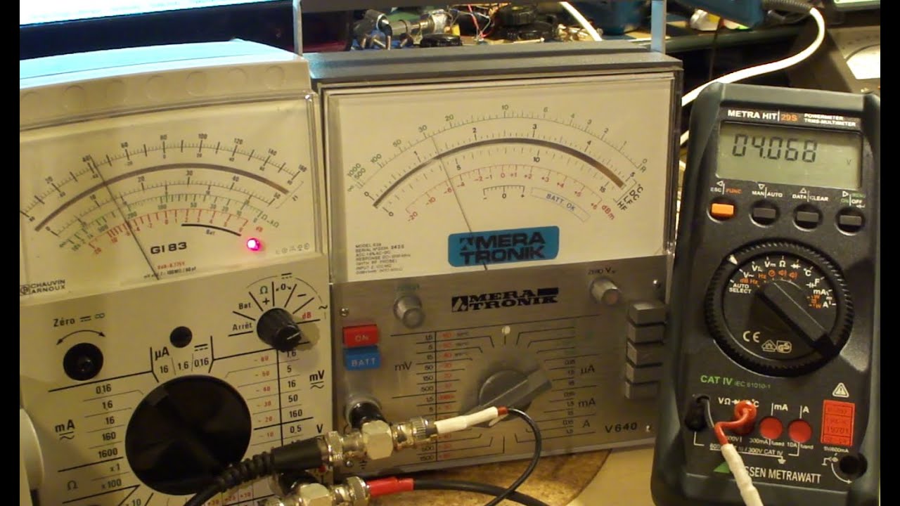 Meratronik V640 (V639), CHAUVIN GI83, Metrahit 29S - test TRMS - YouTube